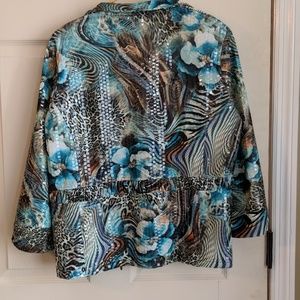 Toni Morgan | Jackets & Coats | Animal Print Multi Colored Shimmering ...